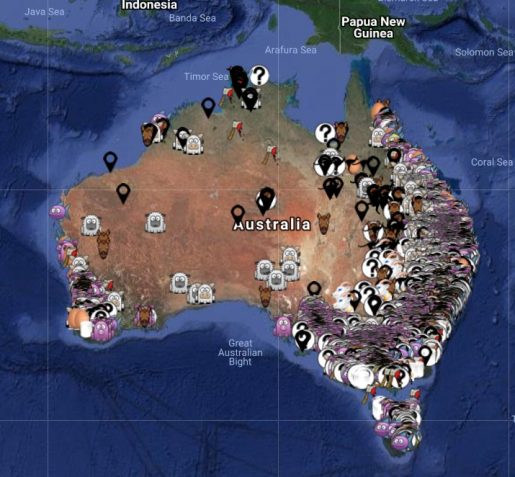 Aussie Farms map - Sheep Central