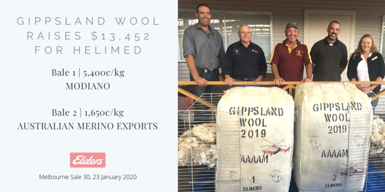 Buyers and Elders' Gippsland wool growers support Helimed - Sheep Central