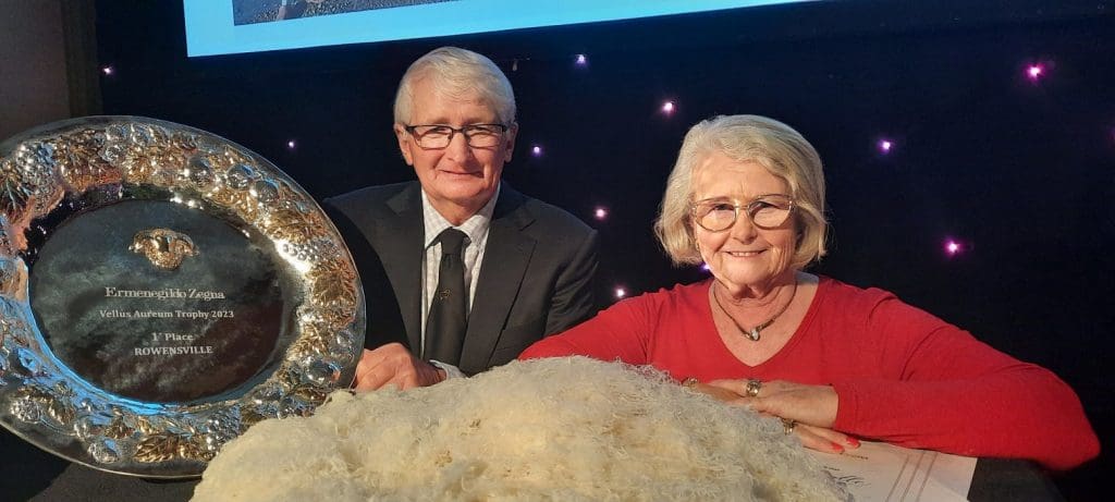 Rowbottoms' world record 9.4 micron fleece wins Zegna award - Sheep Central