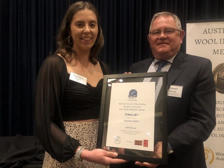 Former farmhand and firefighter wins wool broker award - Sheep Central