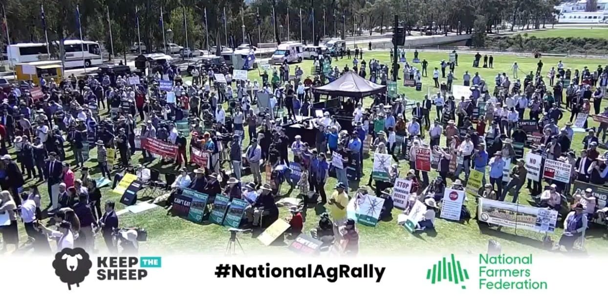 Farmer activists, live exporters, MPs and truckies rally in Canberra ...