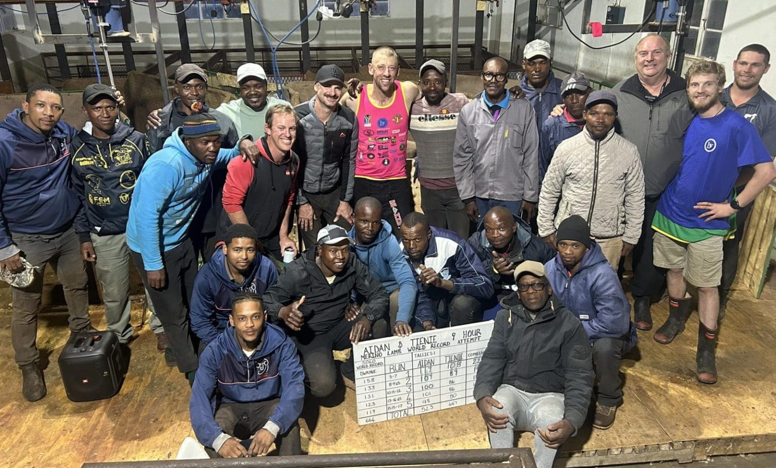 South African and NZ partnership sets new shearing record - Sheep Central